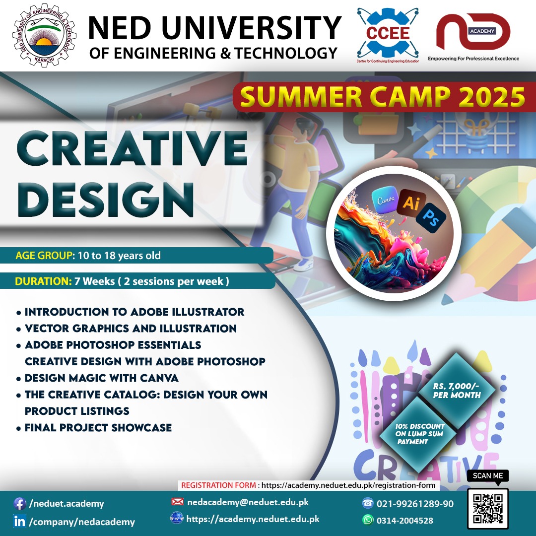 Creative Design | NED Academy - CCEE | CMPP | PTMC